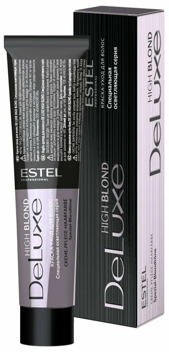 Краска-уход ESTEL De Luxe High Blond для волос , 175 Коричнево-красный блондин ультра , 60 мл
