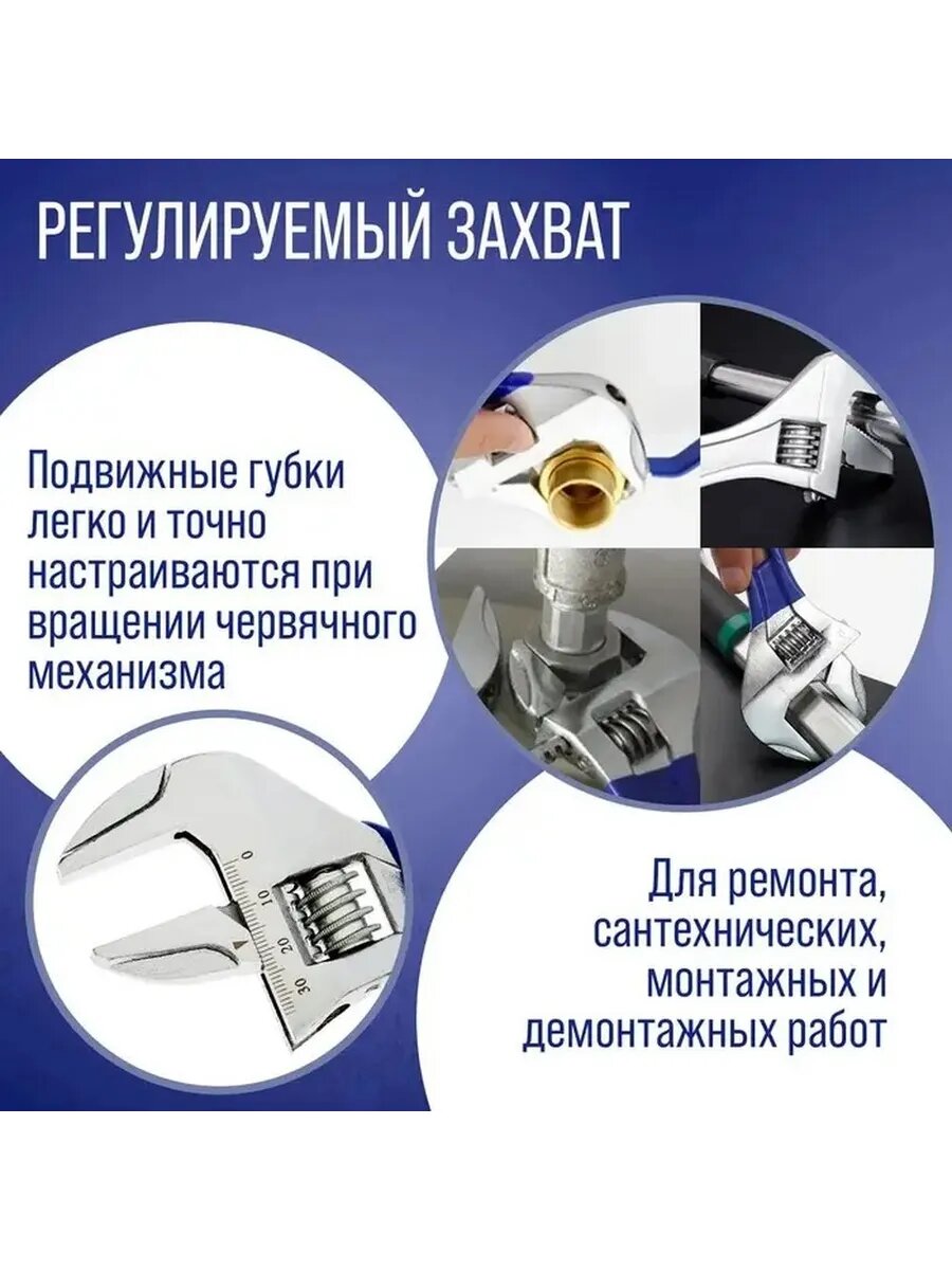 Многофункциональный разводной ключ для любой работы