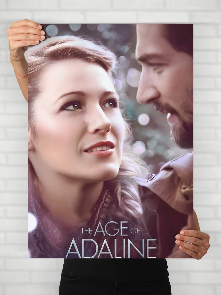 Плакат на стену для интерьера Век Адалин (Age Adaline - Адалин и Эллис 1) - Постер по фильму кино формата А2 (42x60 см)