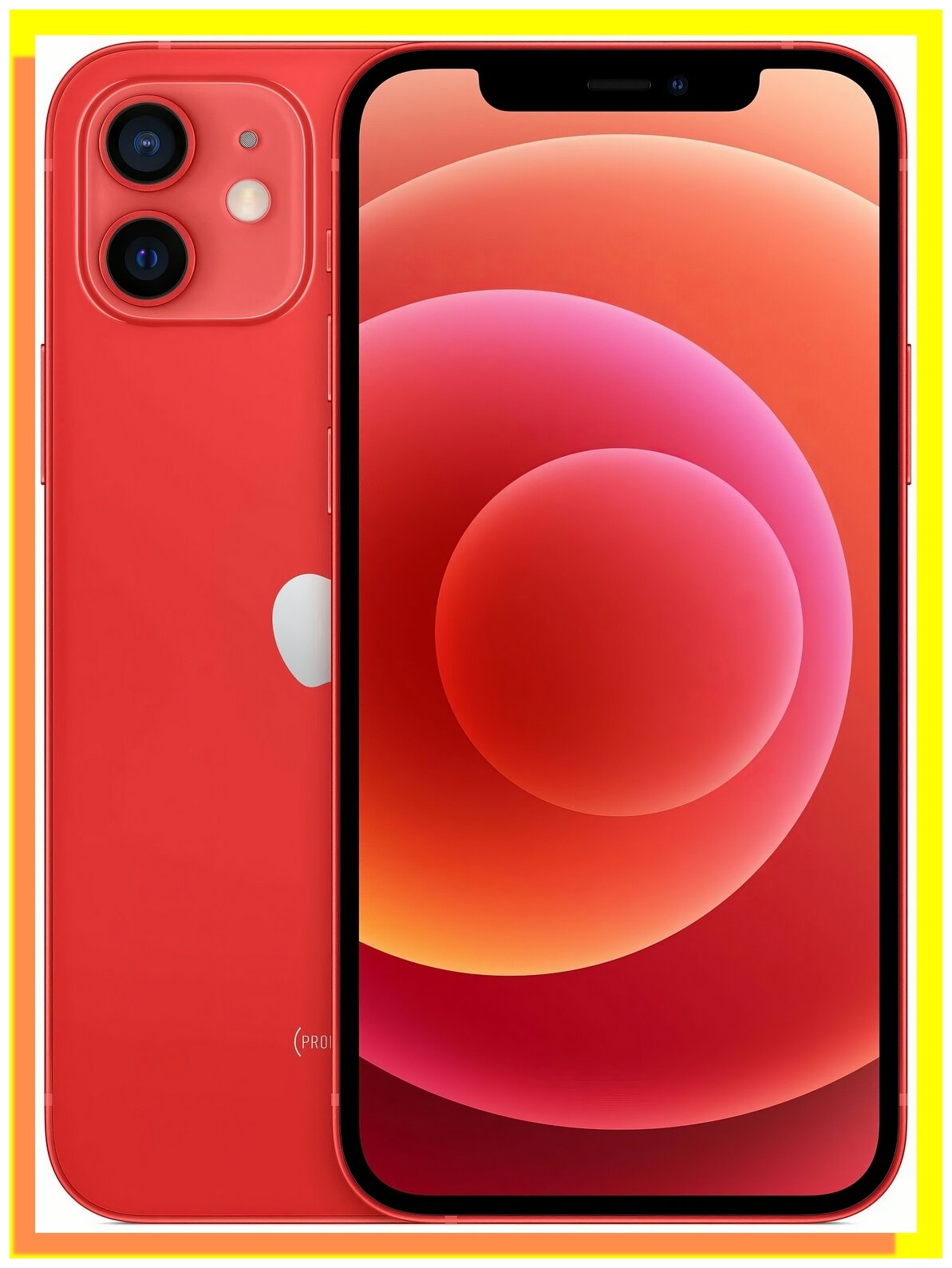 Смартфон Apple iPhone 12, 4ГБ/128ГБ, 5G, Dual nano-SIM, Красный/(PRODUCT)RED