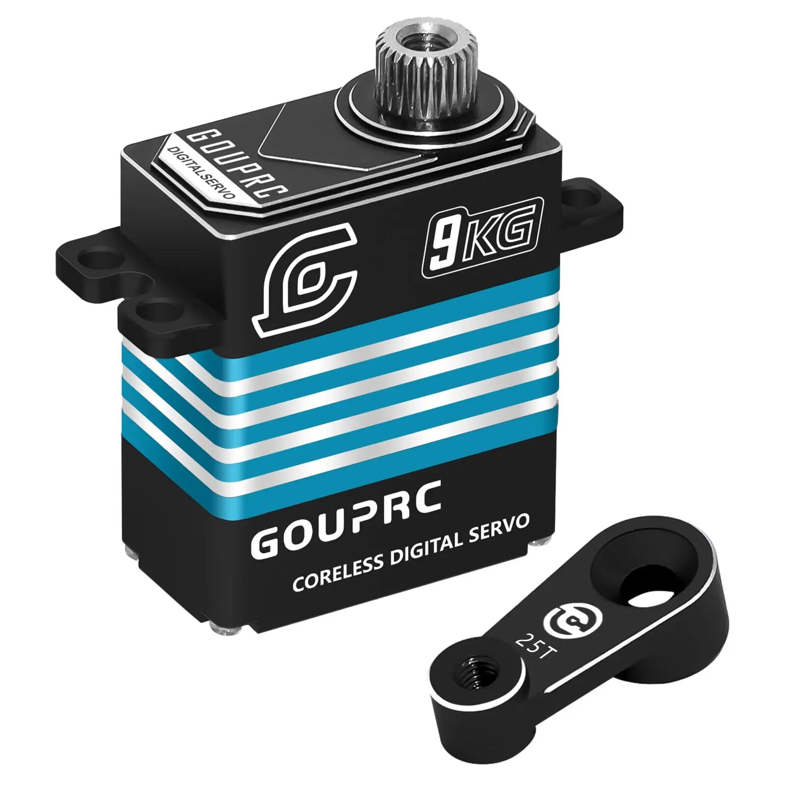 Goup RC Металлический цифровой сервопривод 9кг черный для TRX4M 1/18