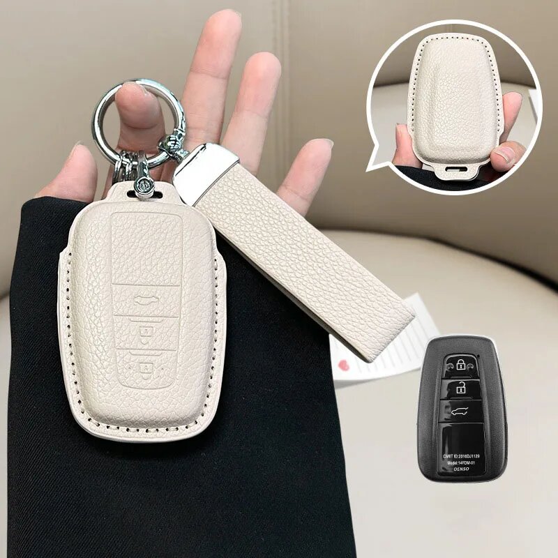 Чехол для автомобильного ключа для Toyota Prius 20, RAV4, Camry 70, CHR, C-HR, Auris, Corolla, Avensis, Verso, Yaris, Aygo, Scion TC, IM, Fortuner, Hilux