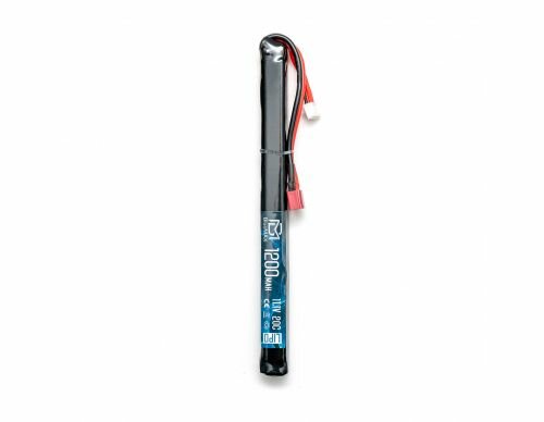 Аккумулятор для страйкбола т-разъем BlueMAX 11.1V 1200mah 20C AK-Type 14.5*15*180 (Li-Po) slim stick