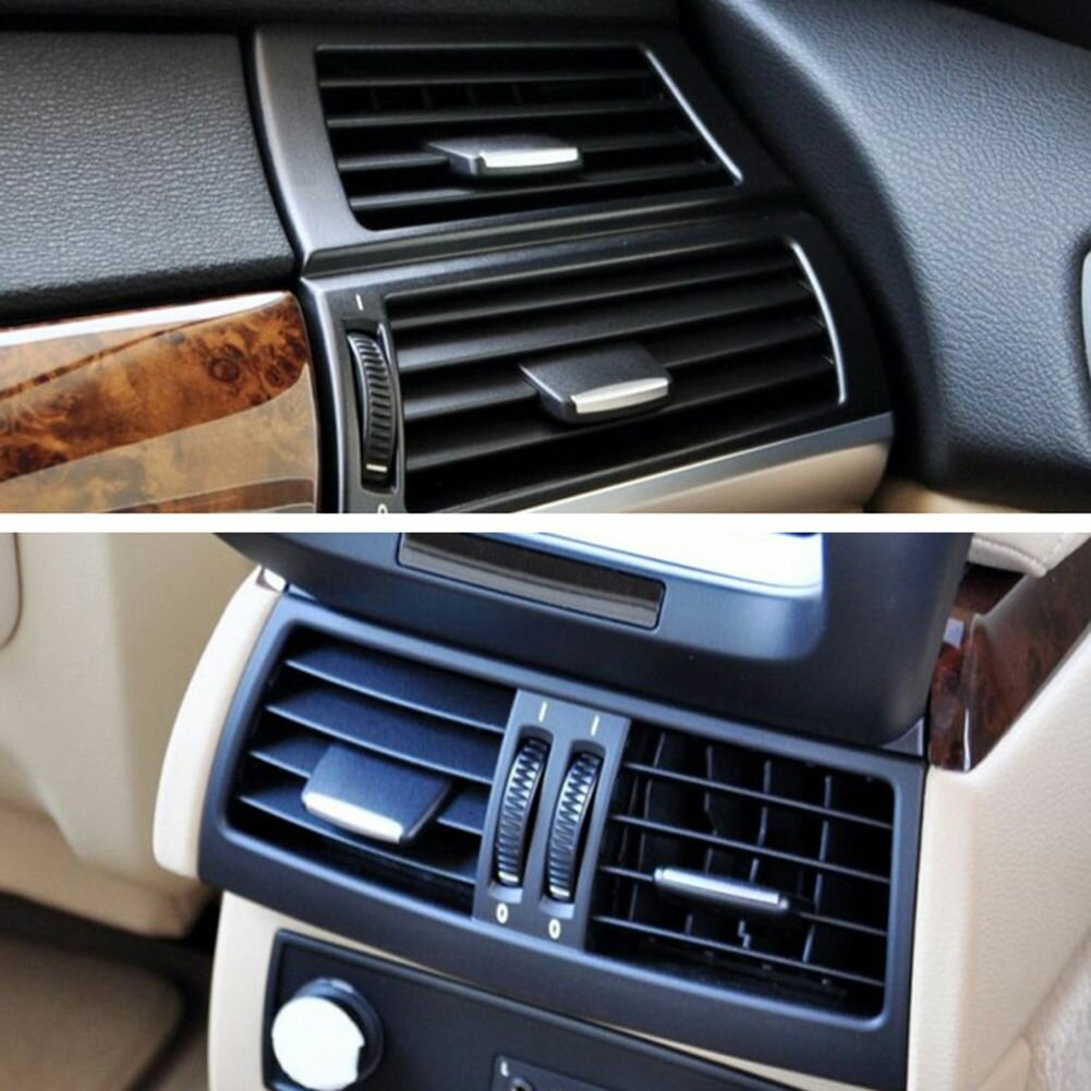 Регулятор заслонок кондиционера BMW X5 E70 X6 E71 черный зажимной дефлектор — замена без доработки точное крепление