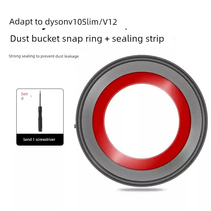 Крепильное кольцо и уплотнительное кольцо для пылесборника Dyson V10 Slim V12, аксессуар