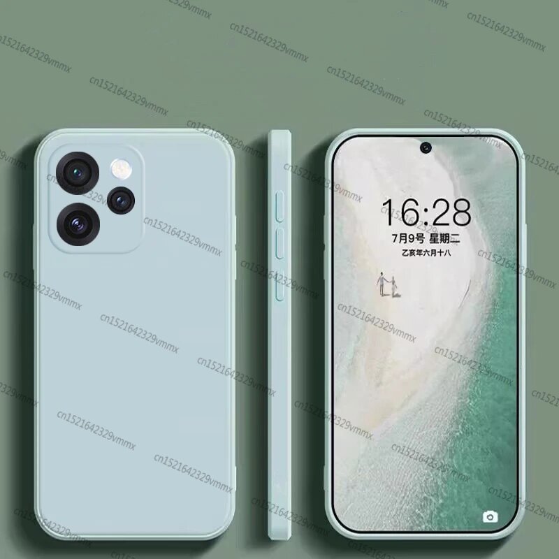 Оригинальный чехол из жидкого силикона для Oppo Reno 15 Pro Mini, задняя крышка для Oppo Reno 15 Pro Mini