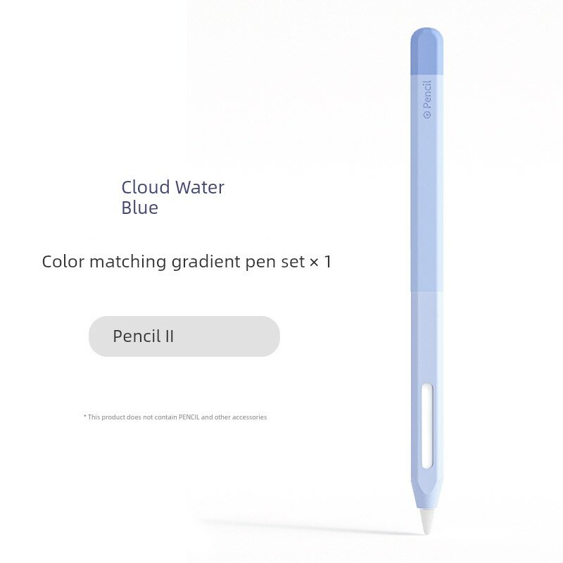 Силиконовый чехол для Apple Pencil 2/Pro — градиент небесно-голубого цвета, защитный чехол для iPad