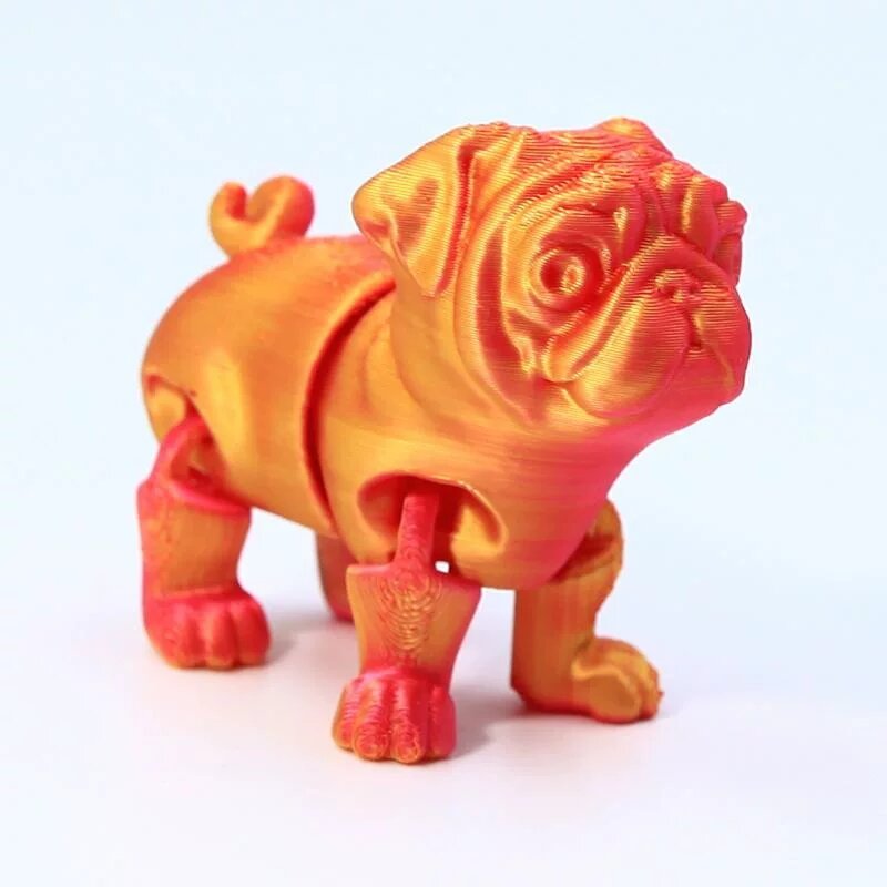 3D-печать Попугайчик Фигурка 6 см Красный Золотой Животное Модель для Детей Домашнее Декор, Милая Птица Игрушка