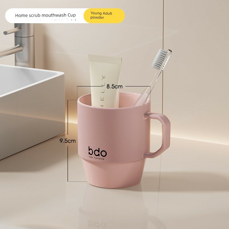 Bdo Нежно-розовый набор зубных чашек для пары с изысканным дизайном