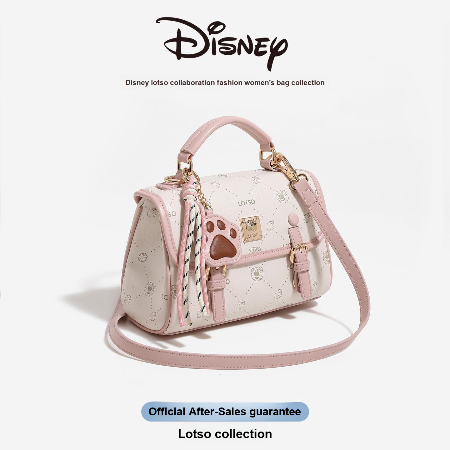 Сумка Disney, фактура тиснение, розовый, — фото 1
