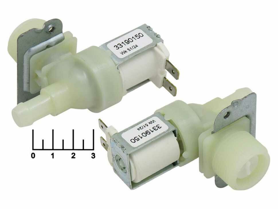 Клапан электромагнитный ~220V одинарный 1W*90 универсальный 33190150 (K111)