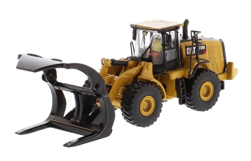 Масштабная модель Погрузчика Caterpillar 972M с Захватом для Бревен 1:87, 85950 - Детализированная Лесозаготовительная Техника