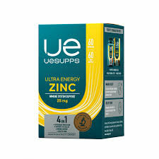 UeSupps Ultra Energy Zinc 60 капсул. Цинк цитрат. 25мг. Произведено в Дубае