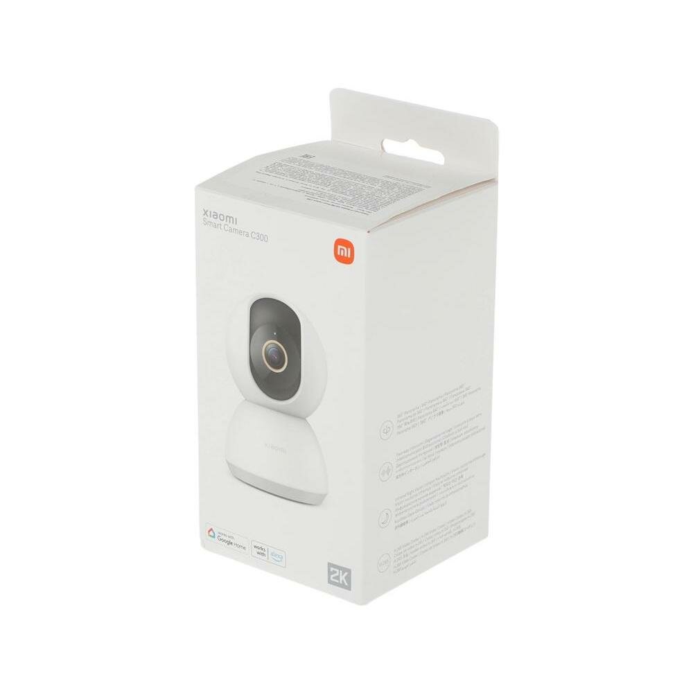 Камера видеонаблюдения IP Xiaomi Smart Camera C300, 2560x1440, 4 мм, микрофон, динамик, ИК 10 м, 4Мп, 1/3 CMOS, внутренняя, поворотная, Wi-Fi, белый