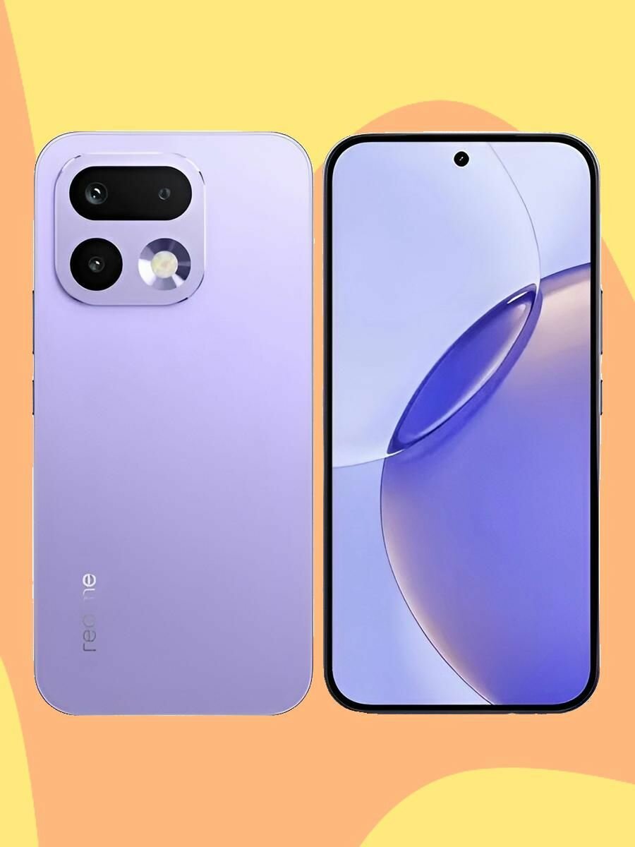 6.78" Смартфон realme 16 Pro 256 ГБ фиолетовый ядер - 8x(2.5 ГГц), 8 ГБ, 2 SIM, AMOLED, камера 200+8 Мп, NFC, 7000 мА*ч