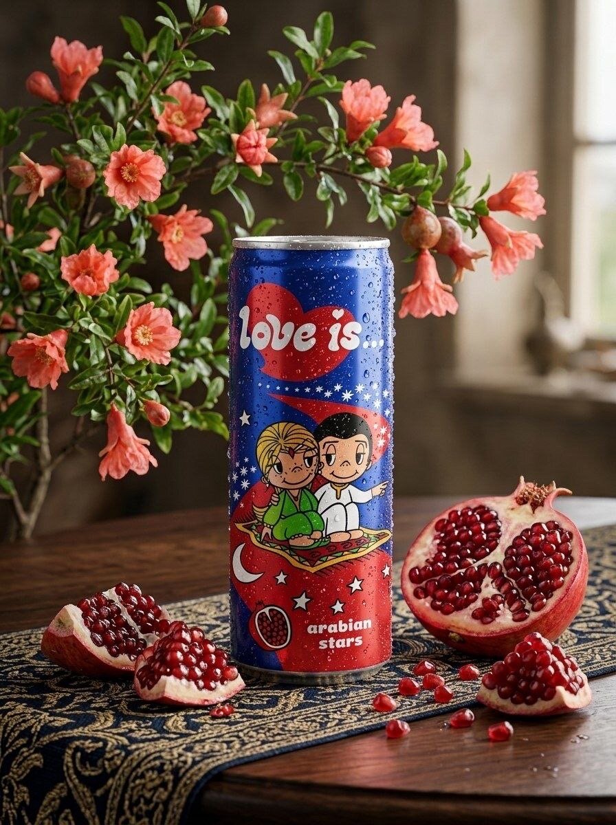 Газированный напиток LOVE IS Arabian stars (Гранат), 250 мл х 1 шт.