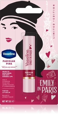 Бальзам для губ Vaseline Emily In Paris, оттенок парижский розовый, 3 г