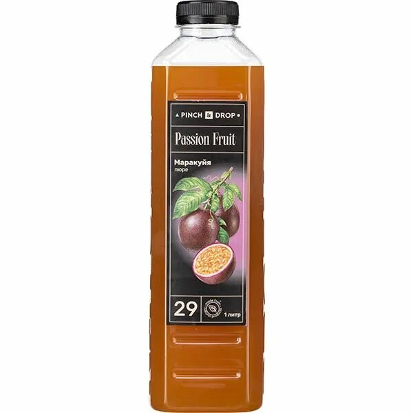 Пюре Маракуйя фруктовое Pinch&Drop пластик 1л D7, H26см