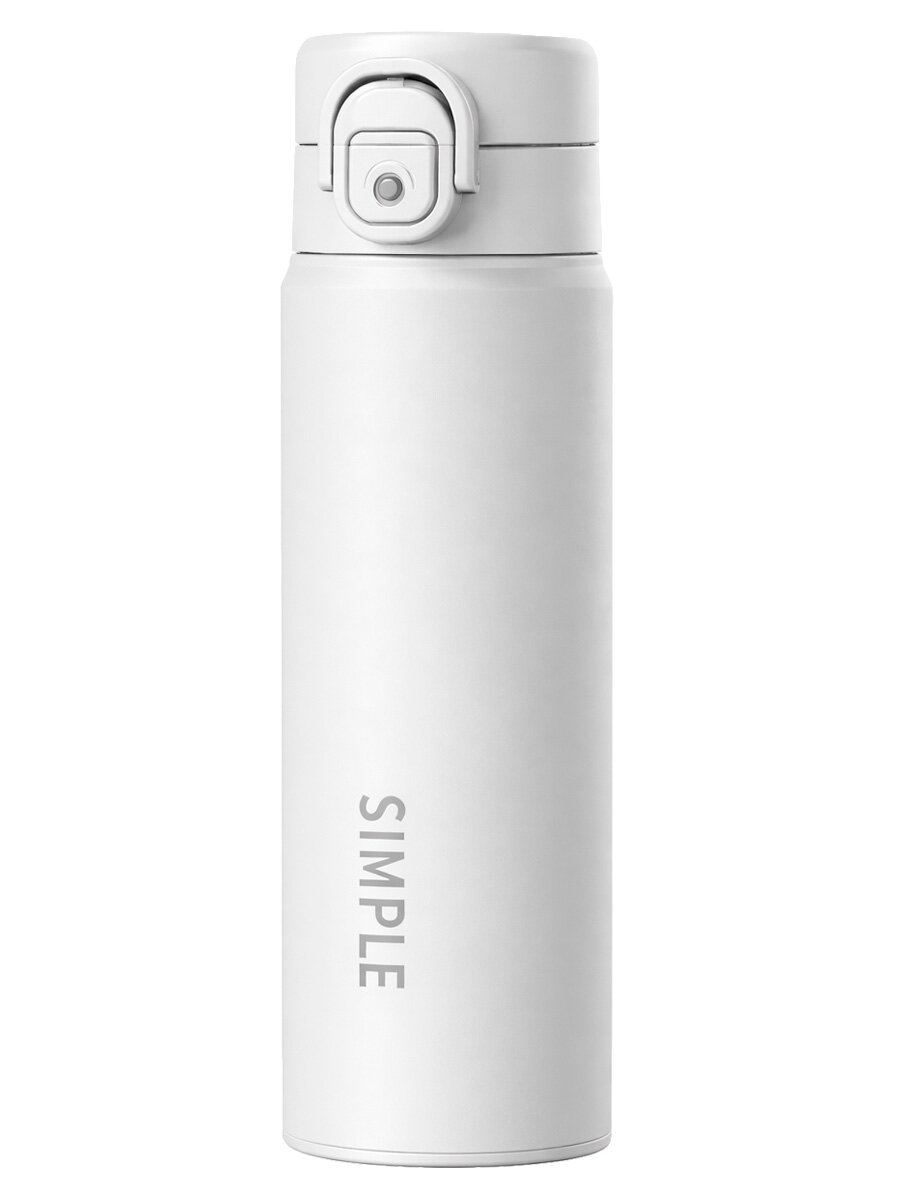 Термокружка Yiyang Two-Ways Business Dual Drink Pop-Up Thermos 500ml (YY-034) White