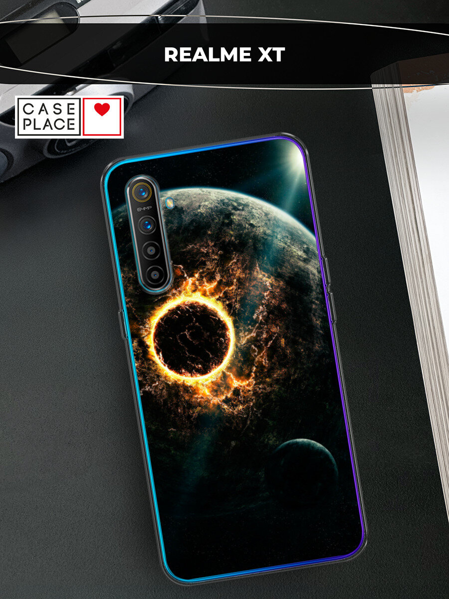 Чехол на Realme XT / Реалми XT с принтом Космос 16