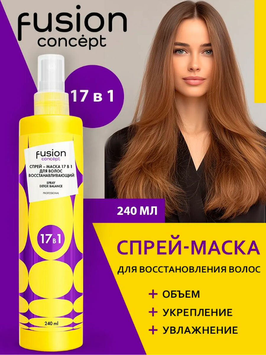 Спрей-маска восстанавливающая Концепт Фьюжн17 в 1 Detox Balance, 240 мл