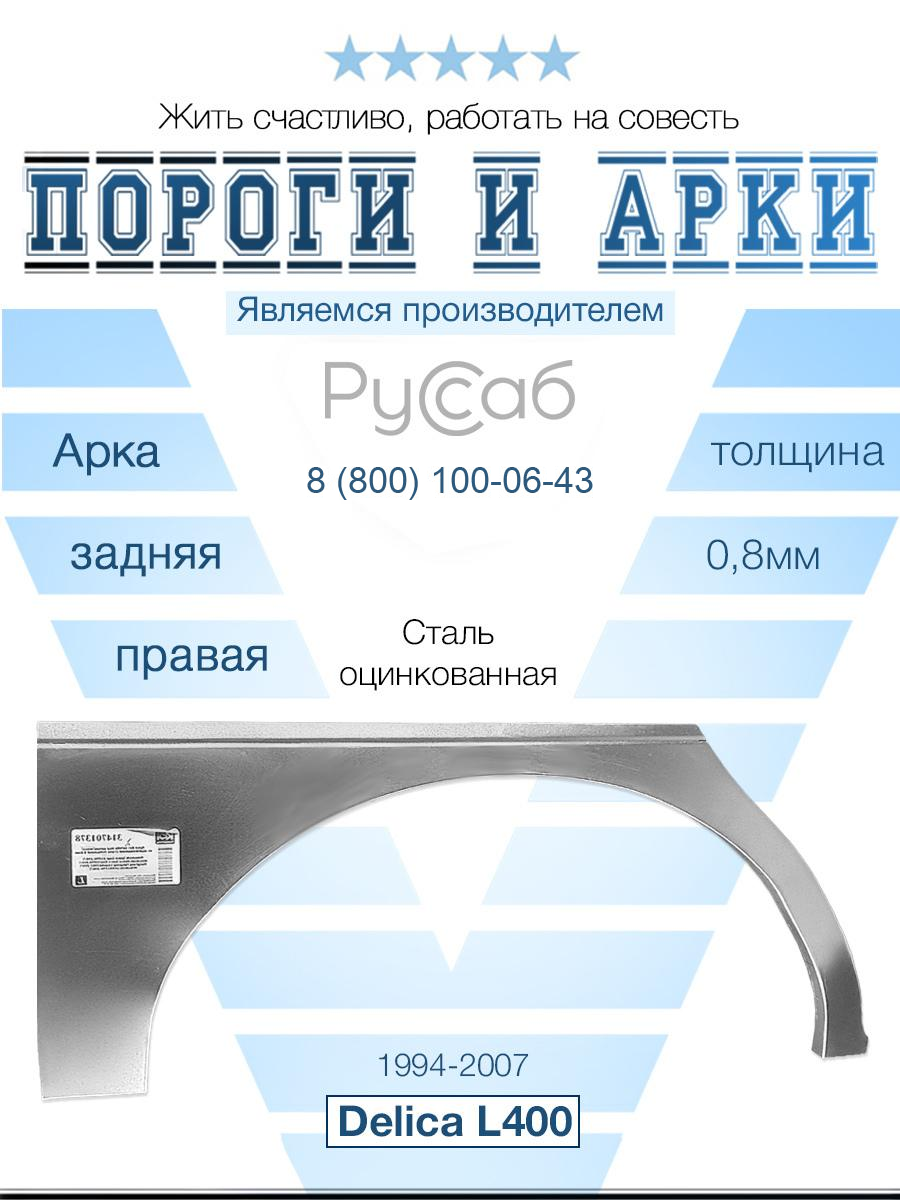 Арка правая для Mitsubishi Delica Space Gear, Mitsubishi L400 1994-2007