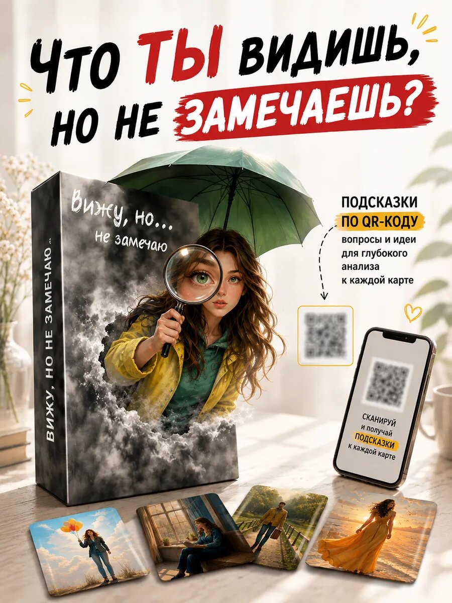 Метафорические ассоциативные карты МАК Вижу, но не замечаю 50 шт.