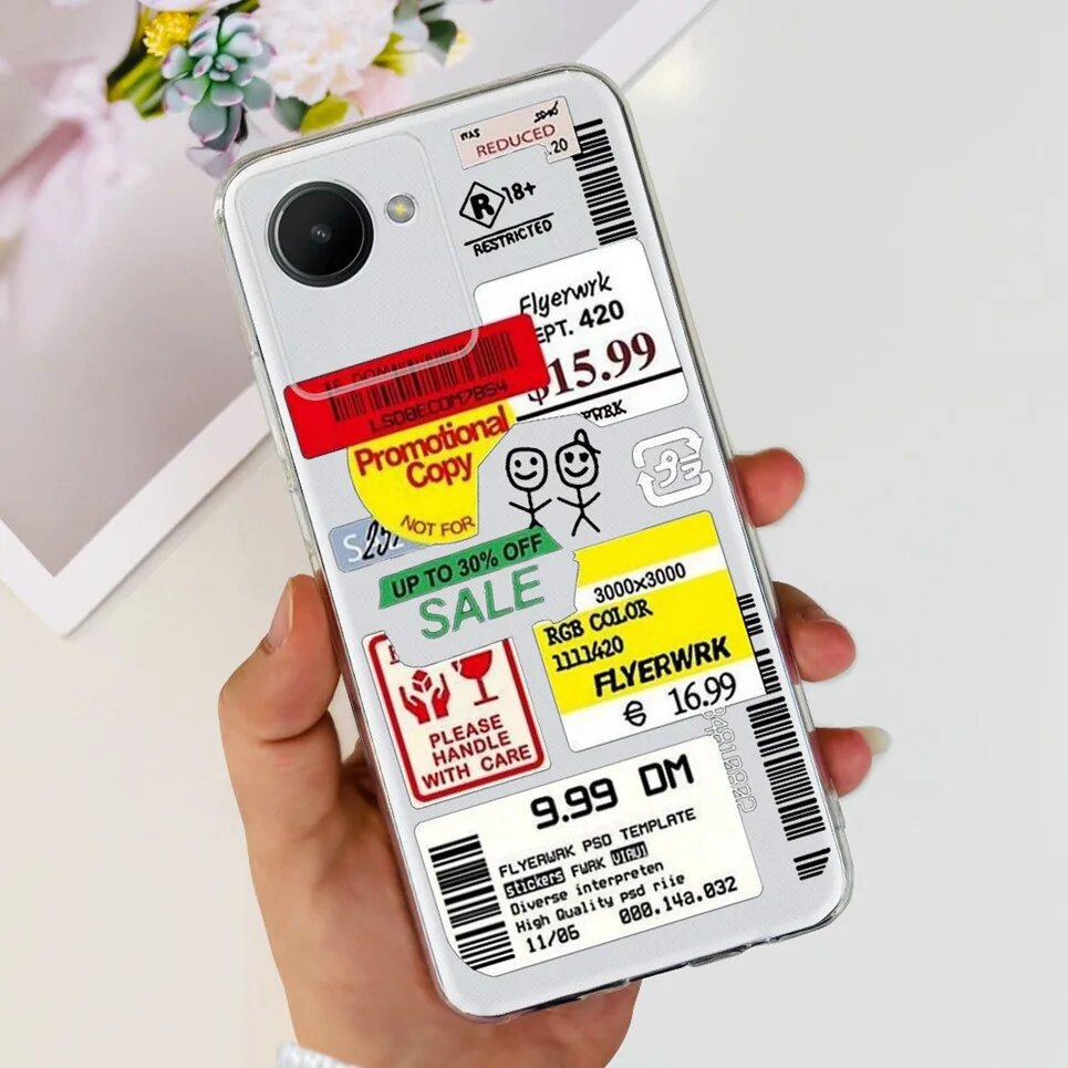 Мягкая прозрачная задняя крышка для Realme C30 RMX3581, RMX3623 6,5 дюйма 2022 дюйма