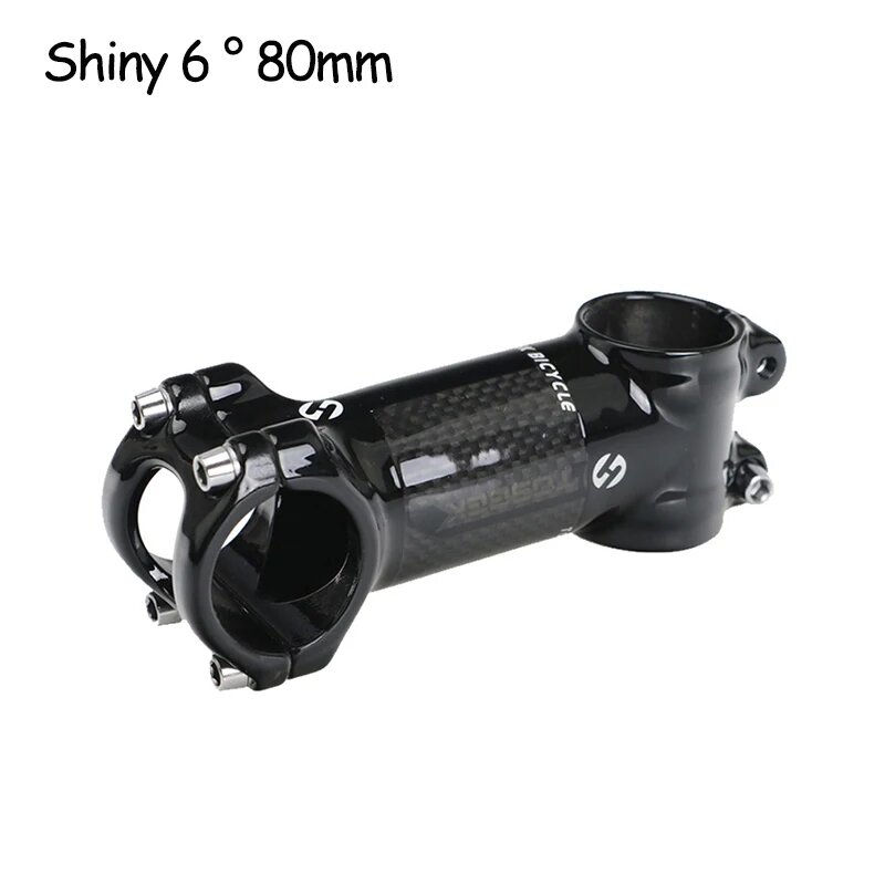 Вынос руля TOSEEK карбон-алюминий Shiny 6° 80mm