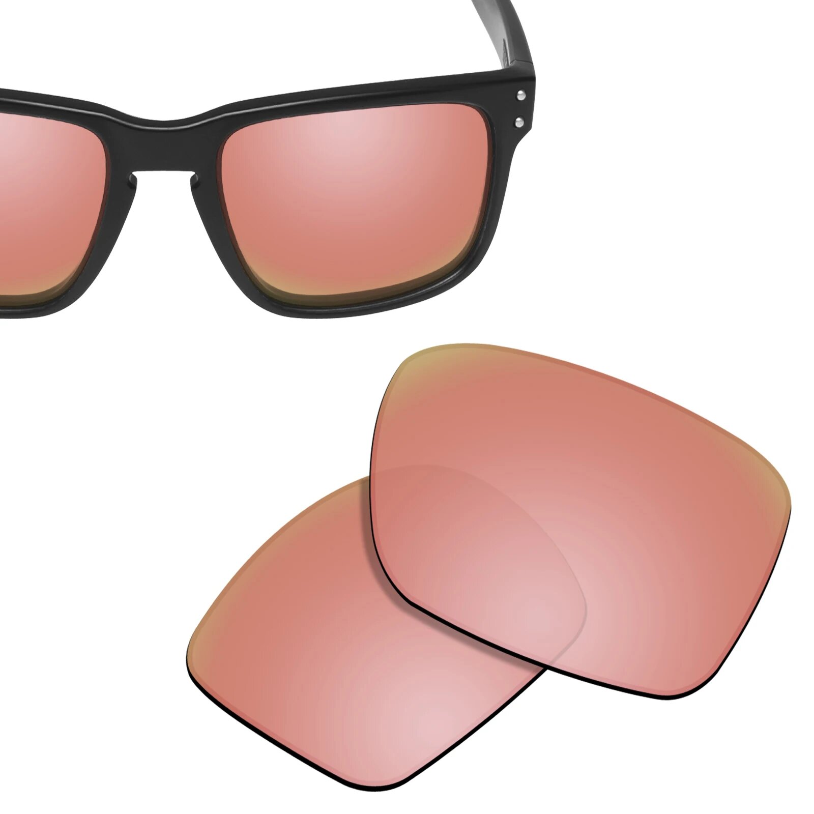 Сменные линзы Oakley Holbrook, розовый, Peach Gold