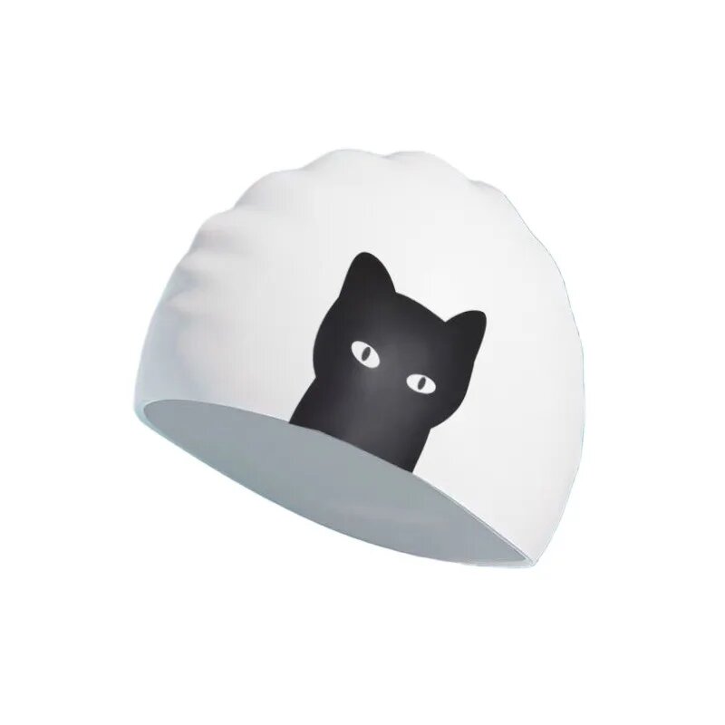 Силиконовая шапочка для плавания Black Cat