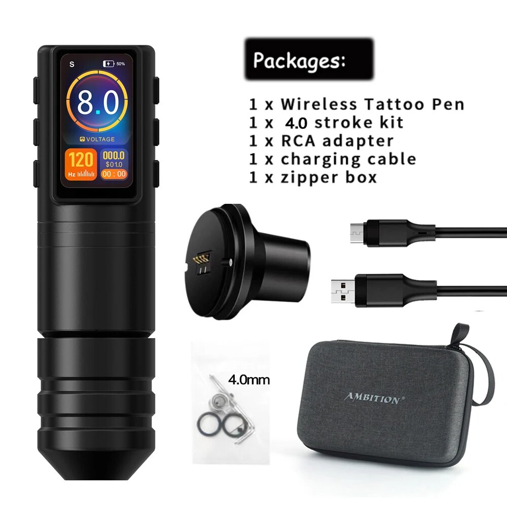 Тату-машинка Ambition Ninja Pro Black mini2 battery