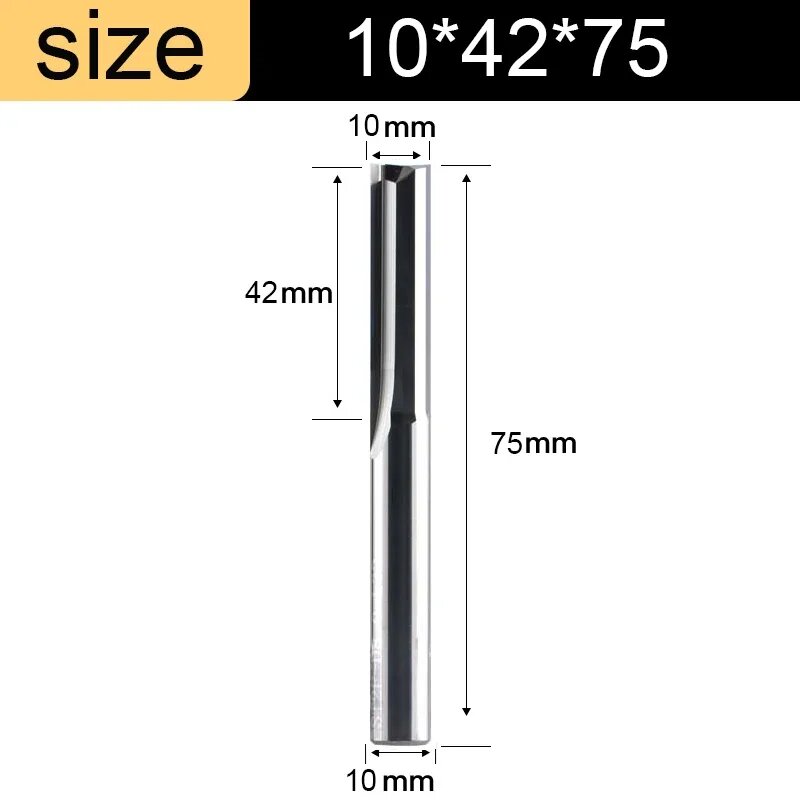 Концевая фреза твердосплавная Vsharp 10x42x75 мм, 1шт