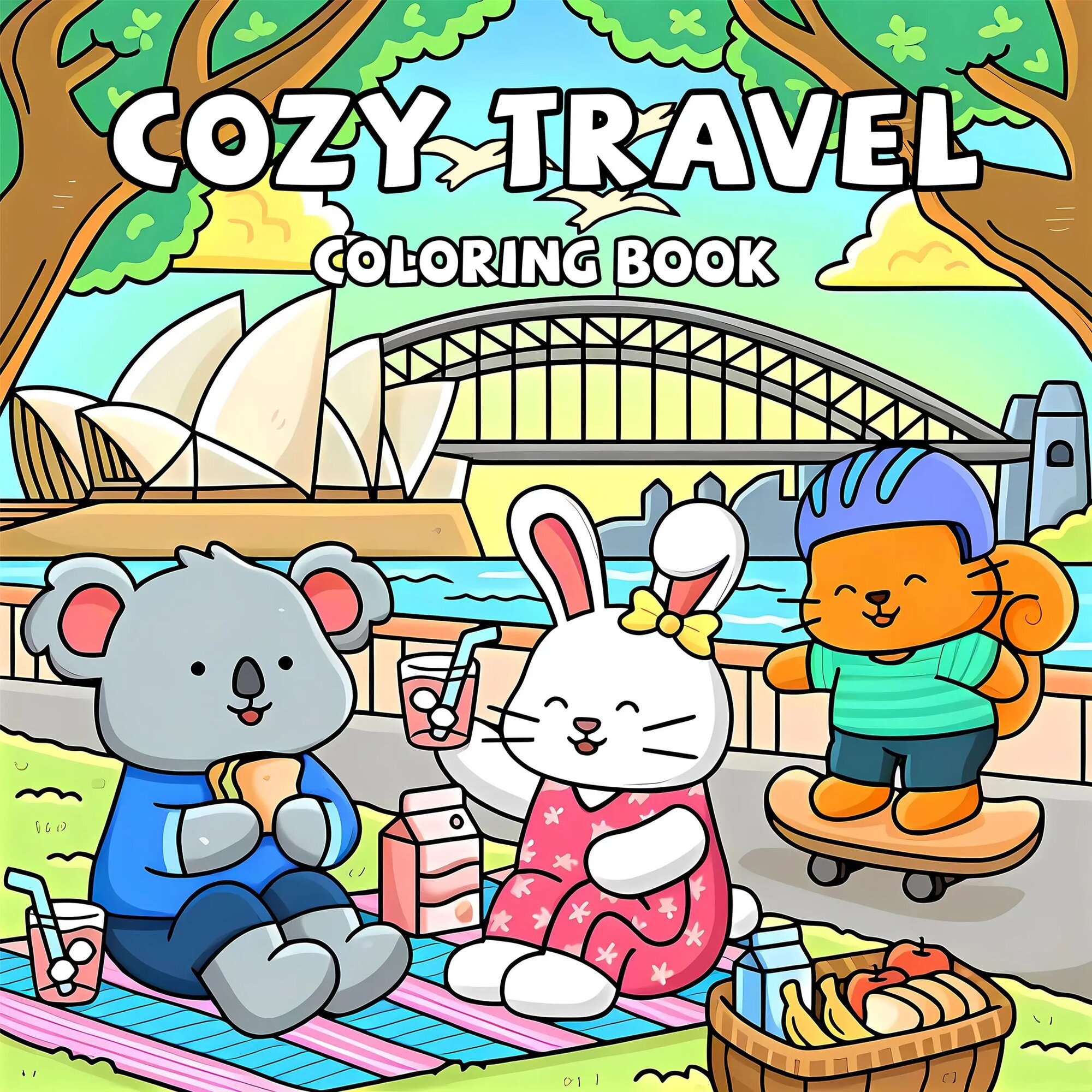 Книжка-раскраска COZY TRAVEL