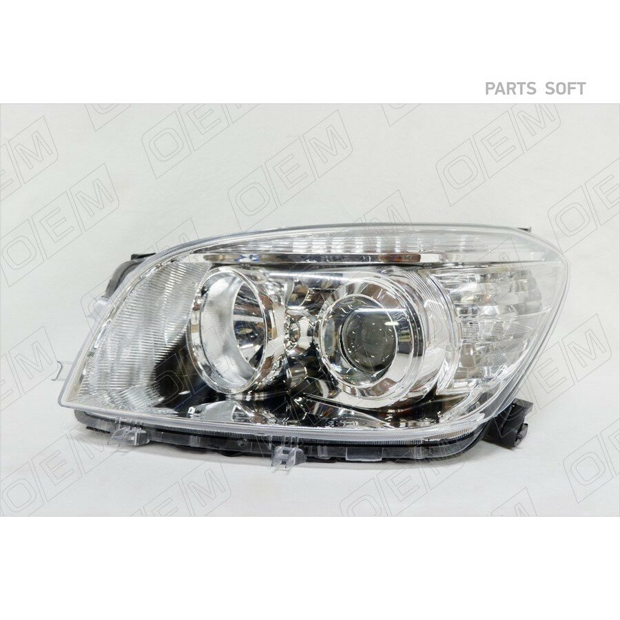 Фара левая Toyota RAV4 3 CA30 2006-2008, без корре от официального дистрибьютора, OEM, артикул OEM0236FL