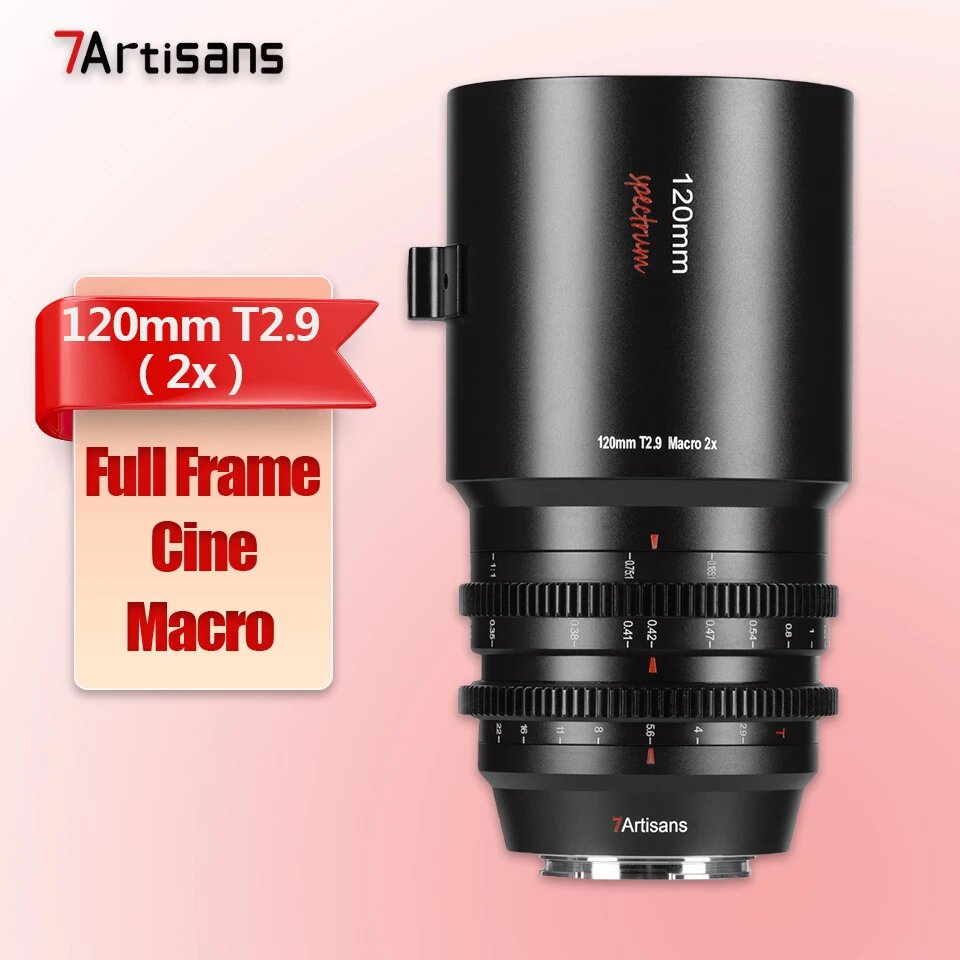 7artisans 120mm T2.9 Макро-объектив для студийной съемки L-образный крепление