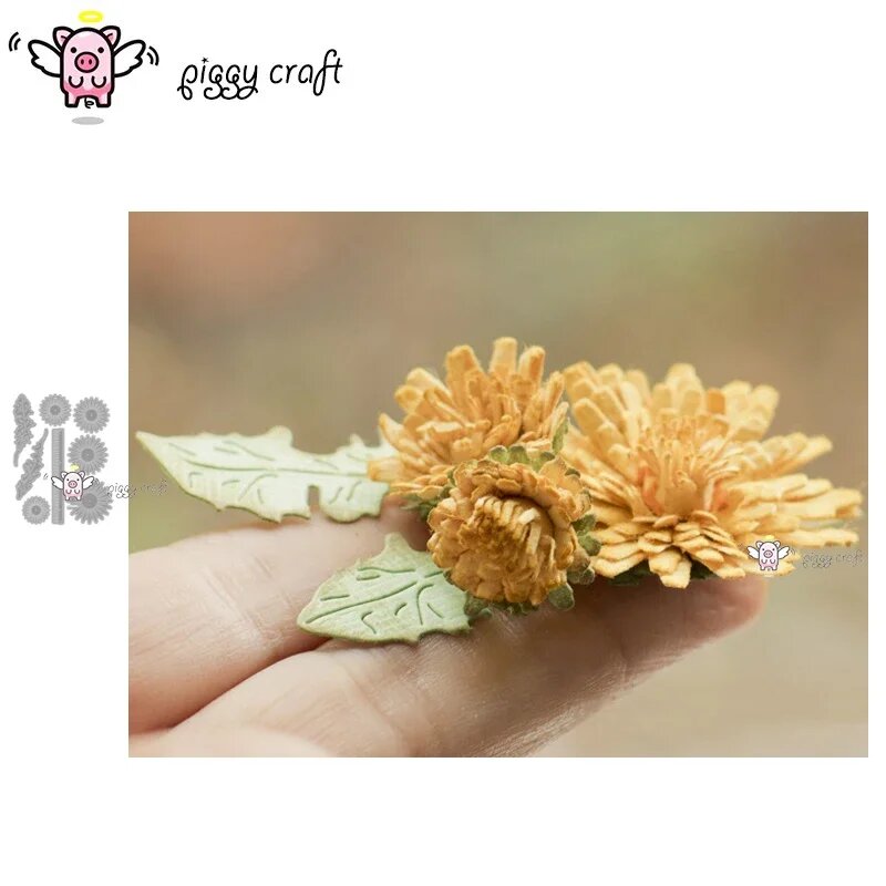 Металлические трафареты Piggy Craft для скрапбукинга, набор из 8 штук