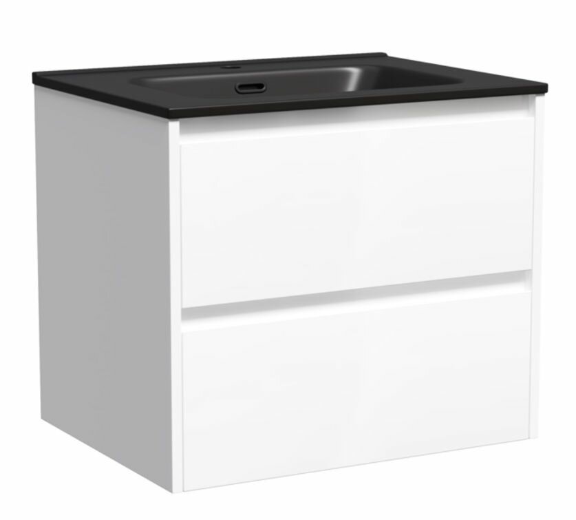 Тумба с раковиной Sancos Libra 60 белый глянец раковина Element 61 CN7001MB