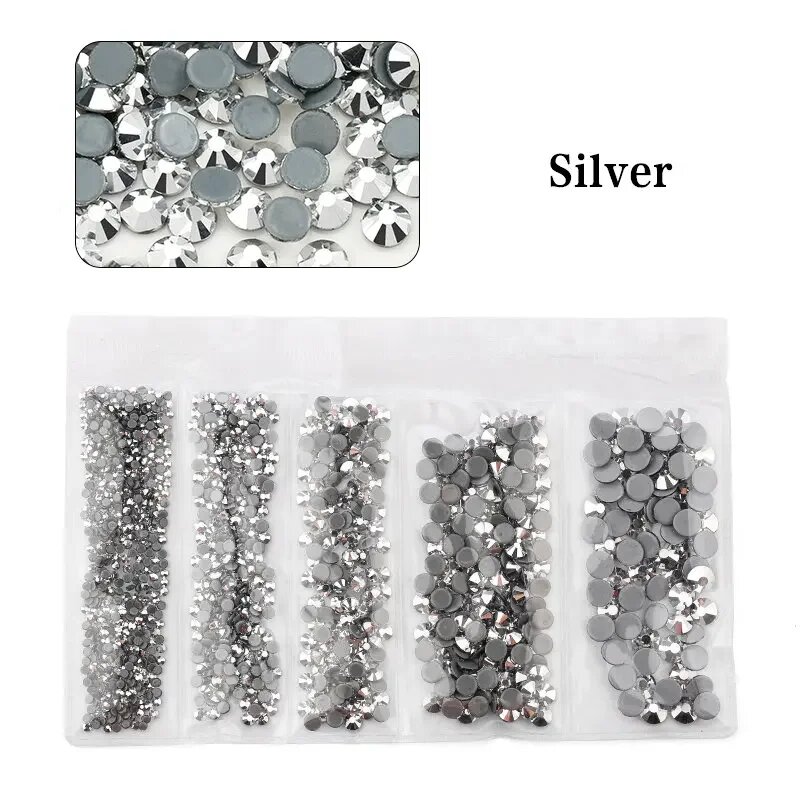 Стразы DUCRYSTAL для вышивки 1200 шт. Серебряный, silver