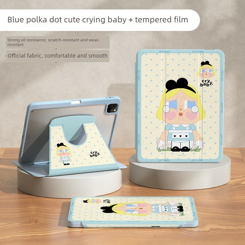 Защитный чехол Crying Baby iPad для iPad Pro 11-го поколения, кожаный чехол Air7 с защитой от сгибания, магнитный чехол