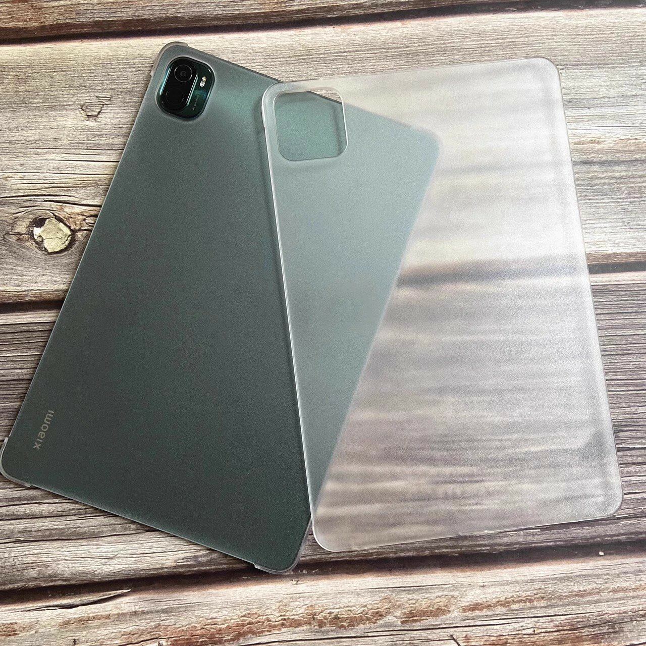 Защитный чехол для планшета Xiaomi Pad 7 Ultra 14 дюймов с полупрозрачным трехсторонним вырезом и закаленным стеклом