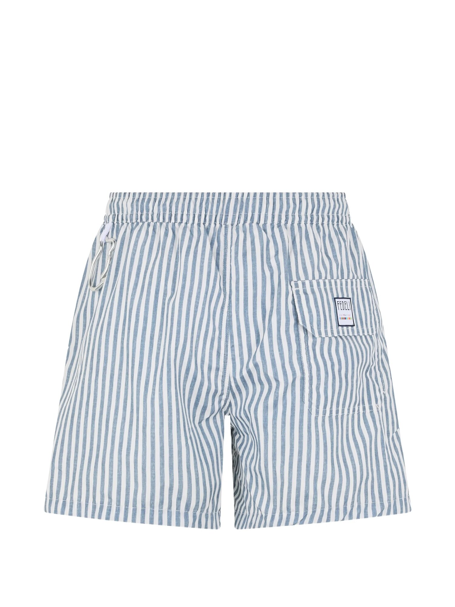 Шорты для плавания FEDELI Striped drawstring swim shorts, размер S, blue — фото 1