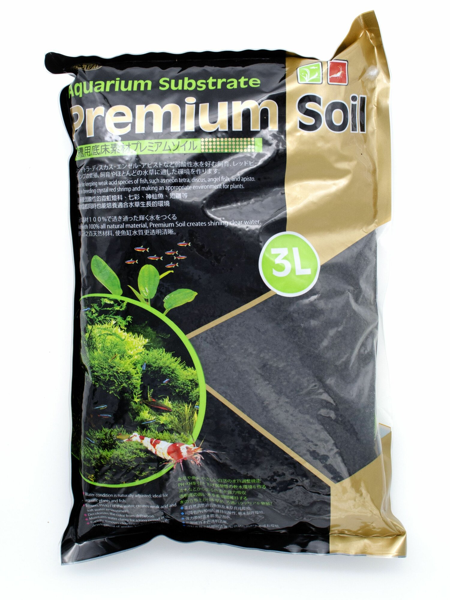 Питательный грунт для аквариума Ista Premium Soil 3л, 1,5-3,5мм