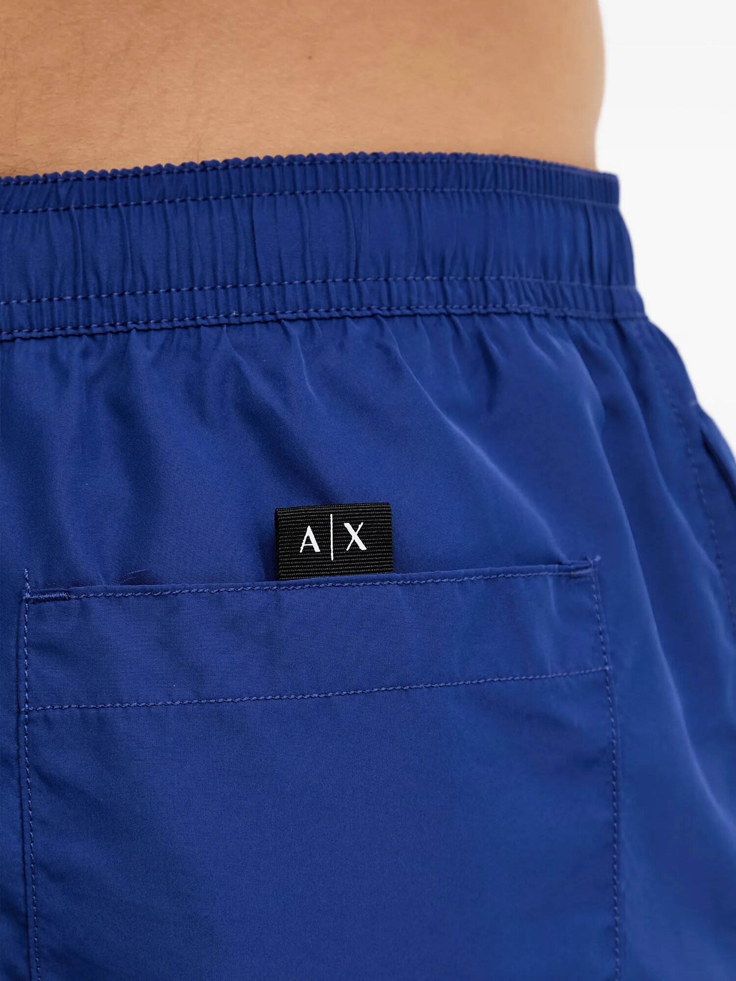 Шорты для плавания Armani Exchange Logo-print drawstring swim shorts, размер S, blue — фото 1