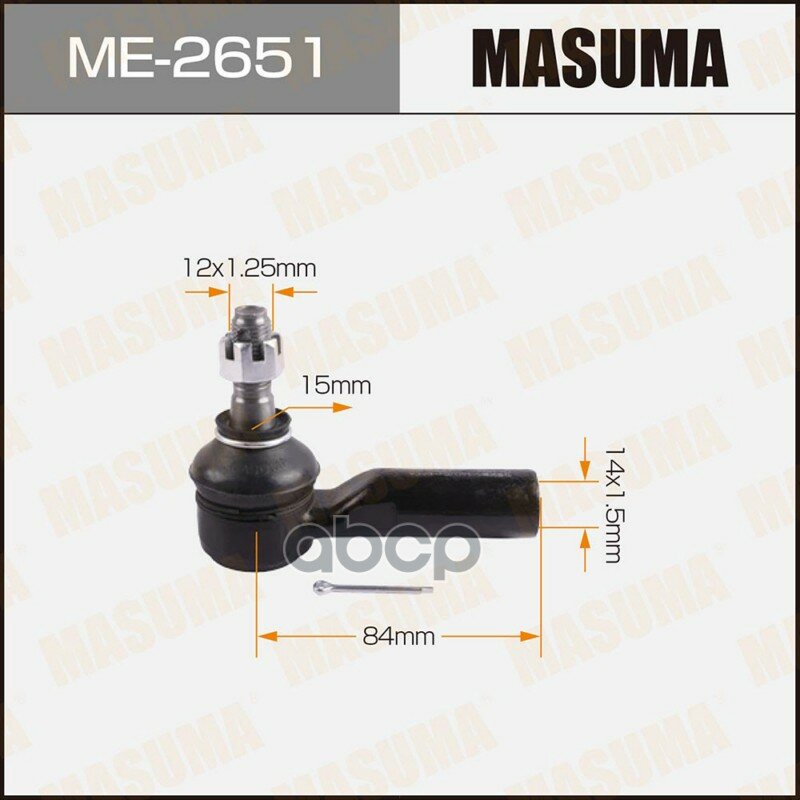 Наконечник рулевой! Toyota Corolla 84-97/RAV 4 9400 Masuma арт. ME-2651