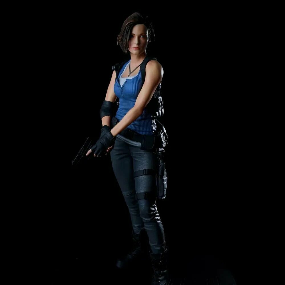 Фигурка аниме Обитель зла: Остров смерти Джилл Валентайн / Resident Evil / Jill Valentine фигурки ; коллекционная статуэтка для рабочего стола, украшение для стола, 1 шт. (Высота 30 см)