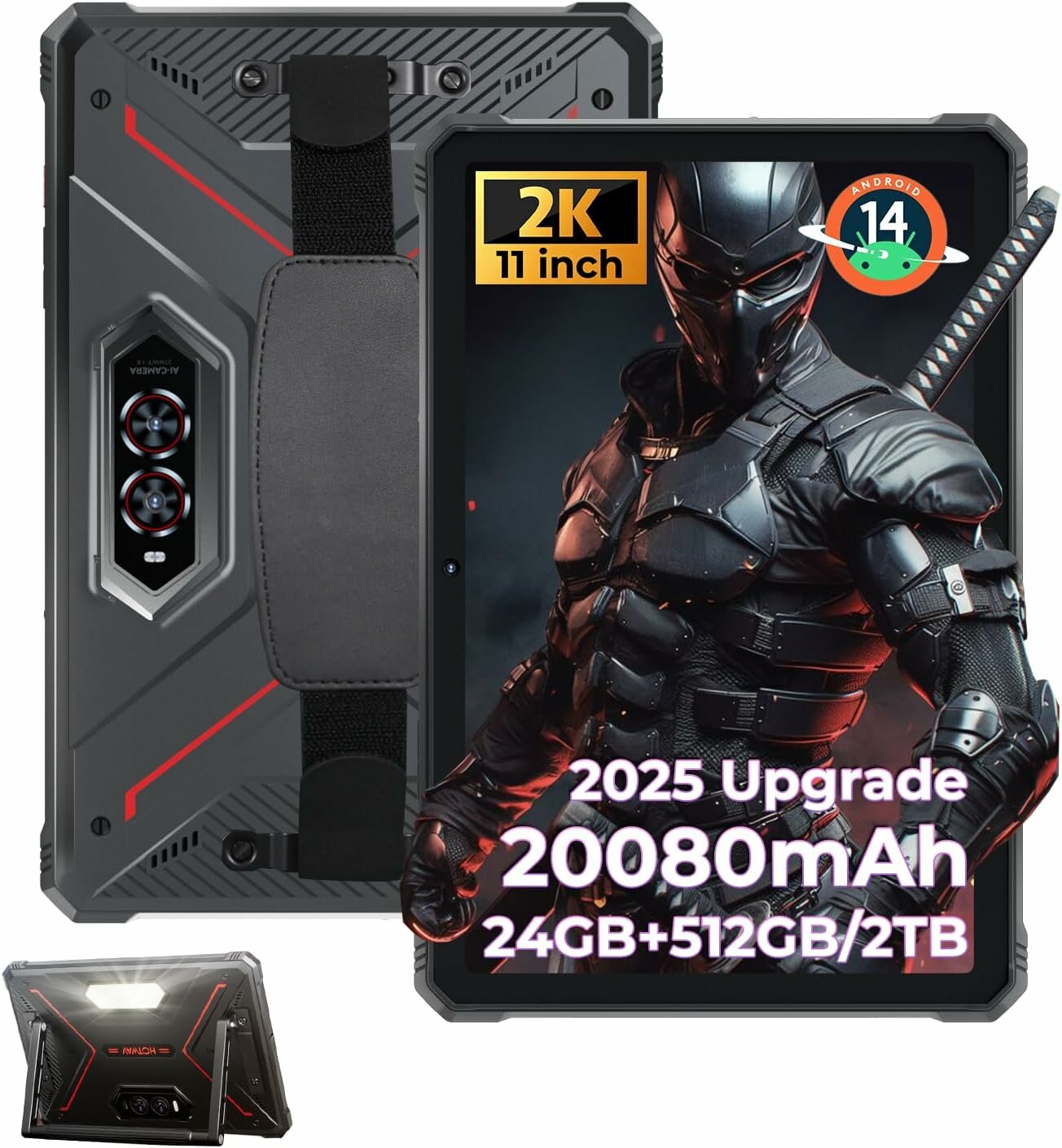 HOTWAV R9 Plus — защищенный планшет, 11 дюймов, 20080 мАч, 24 (8+16) ГБ, 512 ГБ
