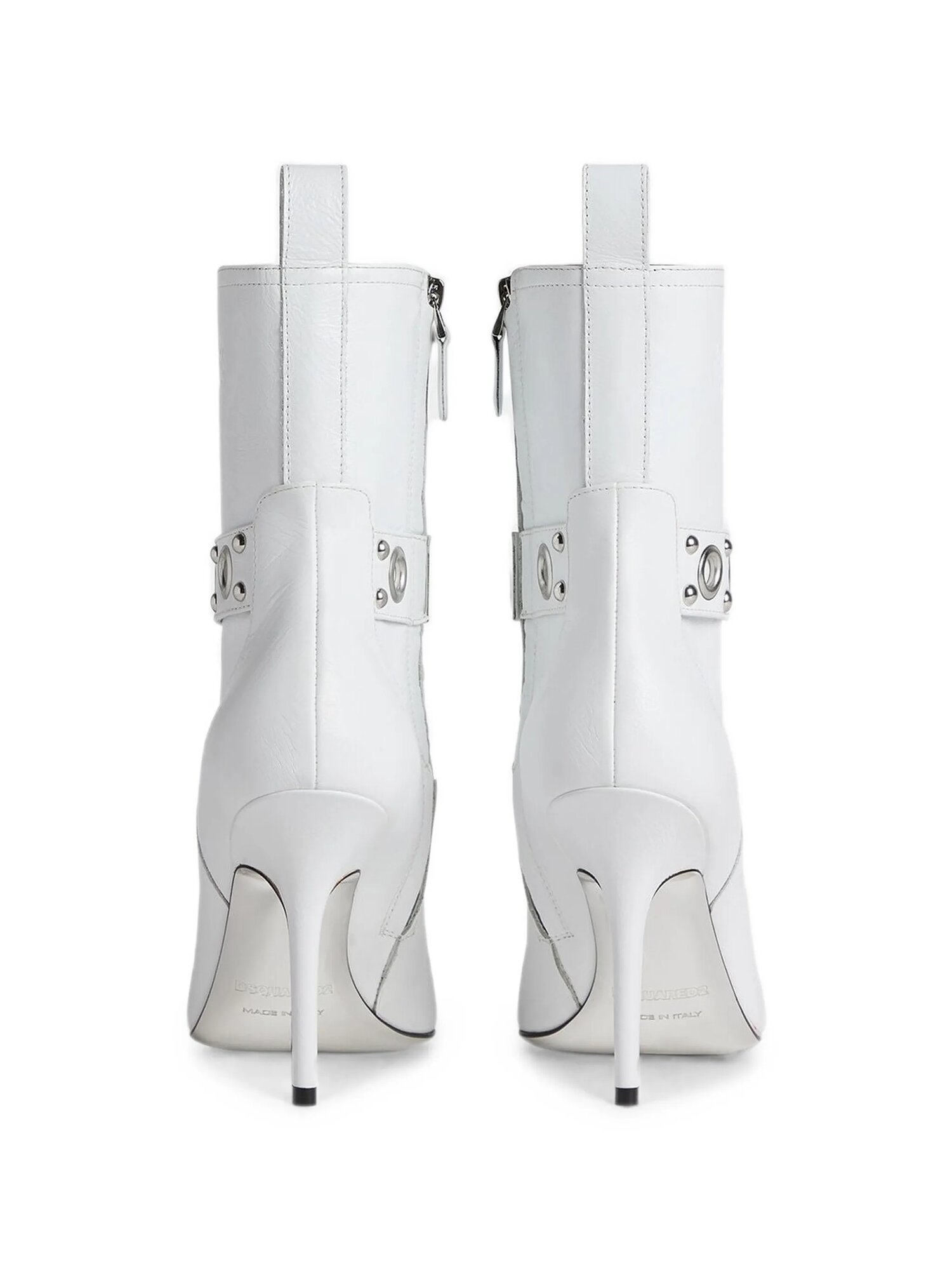 Ботинки DSQUARED2 Gothic ankle boots, размер 37-38, бежевый/белый — фото 1