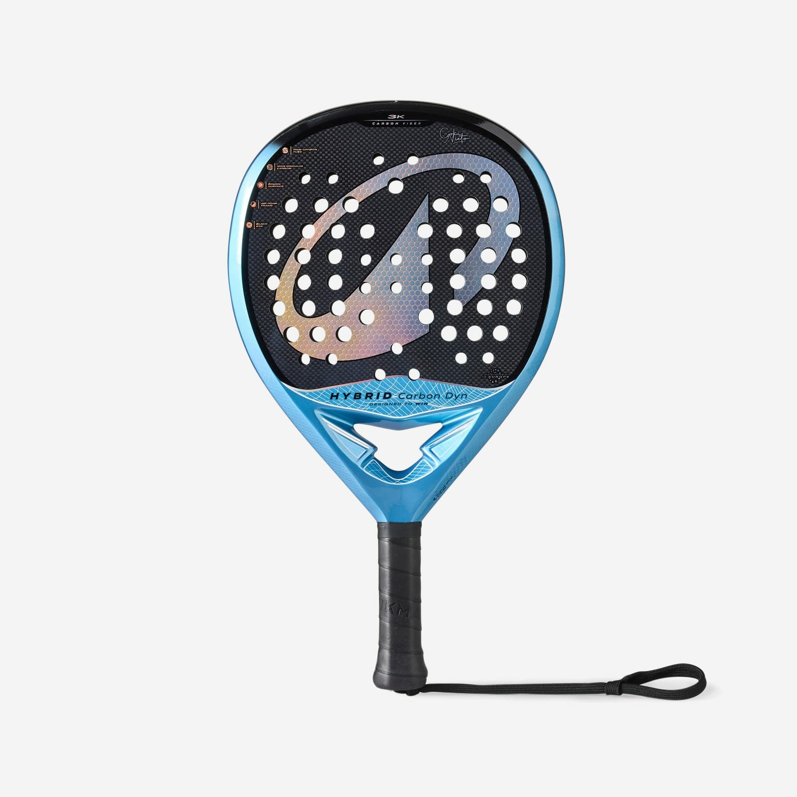 DECATHLON ракетка для падел тенниса decathlon pr hybrid carbon dynamic, синий