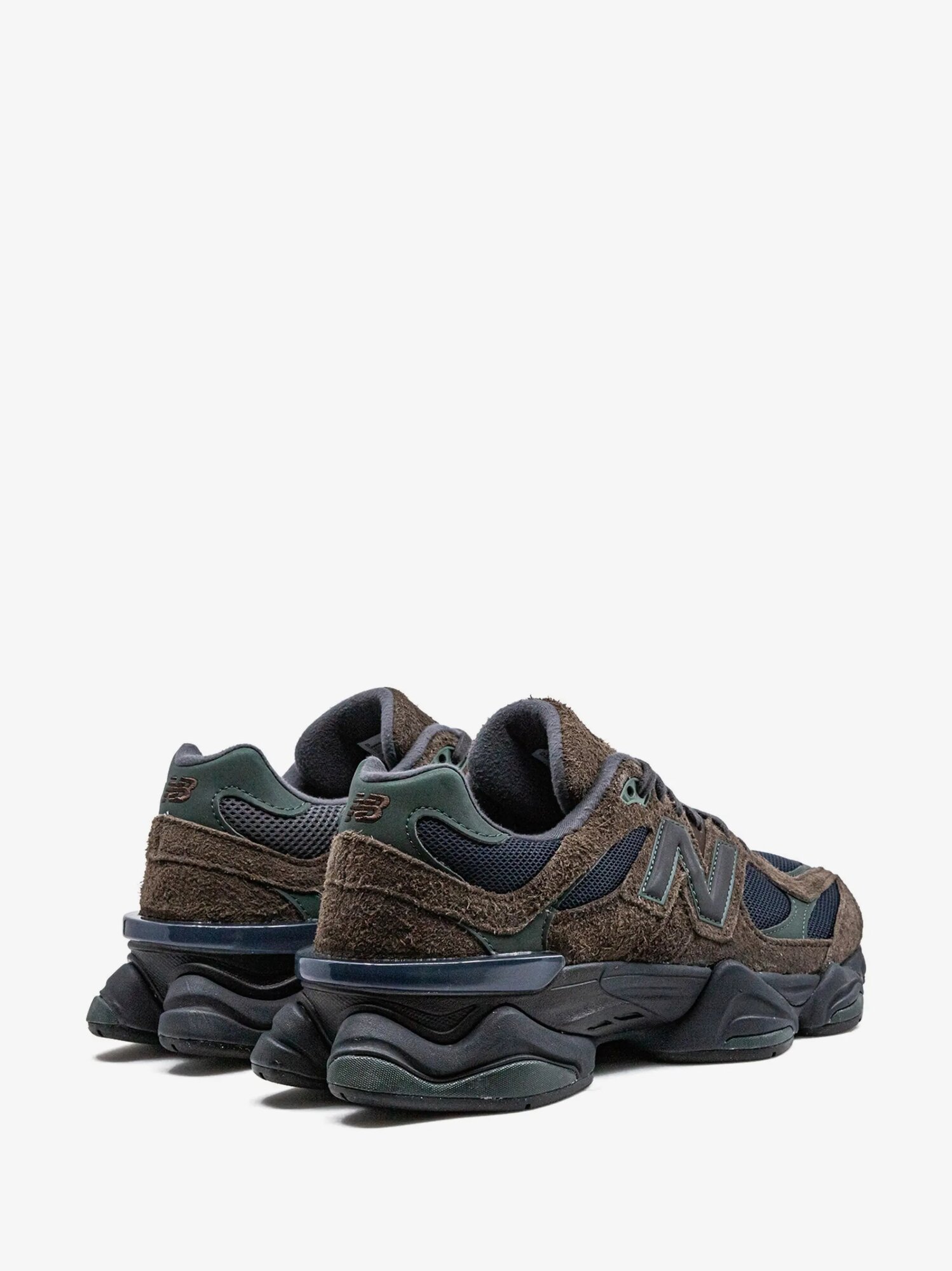 Кроссовки New Balance 9060, размер 8.5, коричневый/серый/оранжевый — фото 1